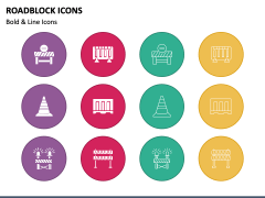 Roadblock Icons for PowerPoint and Google Slides - PPT Slides