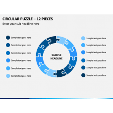 Dodecagon Puzzle – 12 Pieces PowerPoint