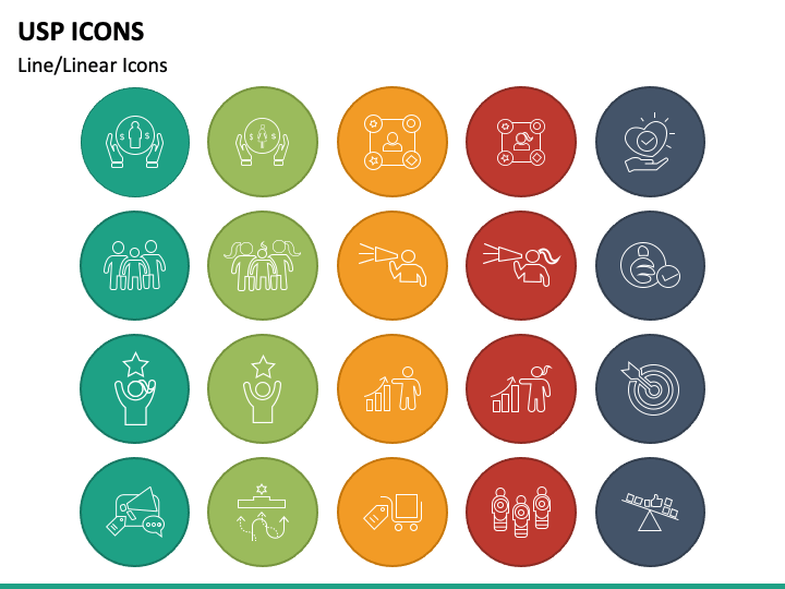 USP Icons for PowerPoint and Google Slides - PPT Slides
