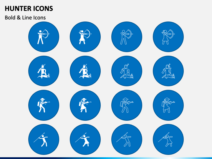 Hunter Icons for PowerPoint and Google Slides - PPT Slides