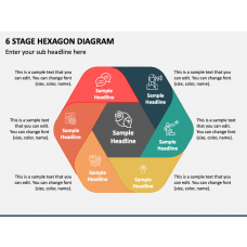 Free Download - 6 Stage Hexagon PPT Slide