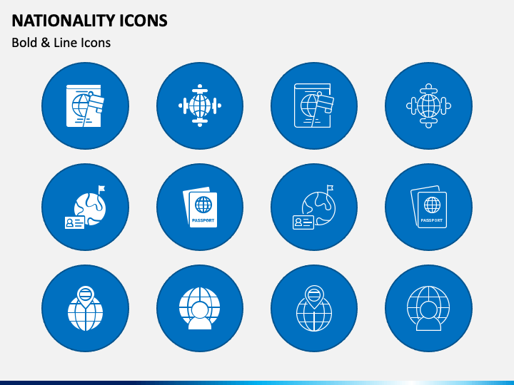 Nationality Icons for PowerPoint and Google Slides - PPT Slides