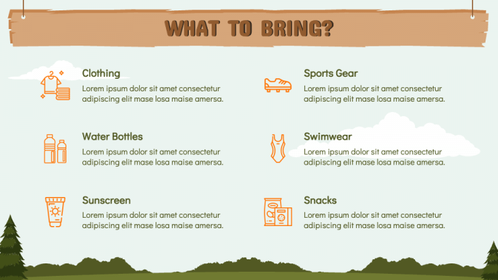 Free - Summer Camp Theme for PowerPoint and Google Slides - PPT Slides