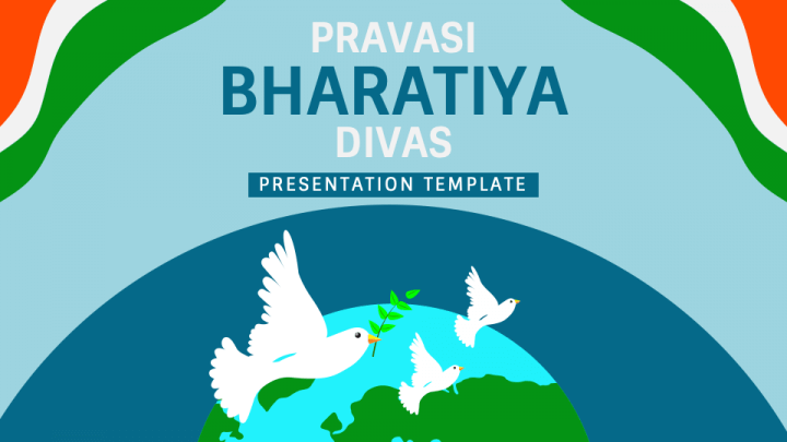 Free - Pravasi Bharatiya Divas PowerPoint and Google Slides Template - PPT Slides
