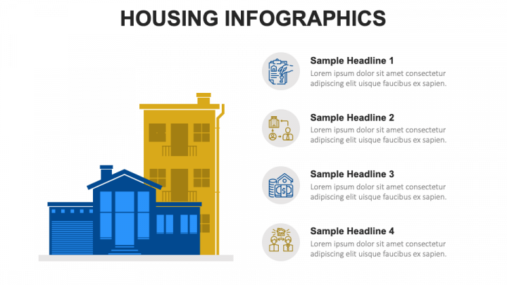 Housing Infographics for PowerPoint and Google Slides Template - PPT Slides