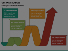 Upswing Arrow PowerPoint and Google Slides Template - PPT Slides