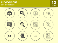 Preview Icons for PowerPoint and Google Slides - PPT Slides