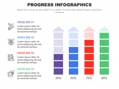 Progress Infographics for PowerPoint and Google Slides - PPT Slides