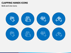 Clapping Hands Icons for PowerPoint and Google Slides - PPT Slides