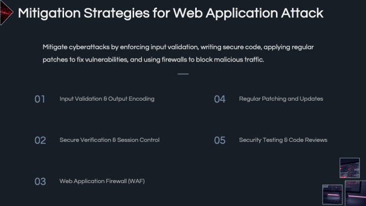 Web Application Attack PowerPoint and Google Slides Template - PPT Slides