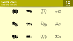 Tanker Icons for PowerPoint and Google Slides