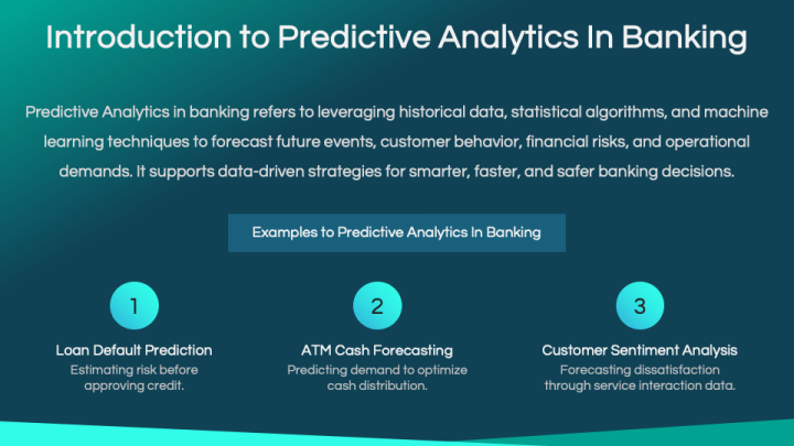 Predictive Analytics in Banking PowerPoint and Google Slides Template - PPT Slides