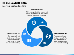 Three Segment Ring PowerPoint Presentation Slides - PPT Template