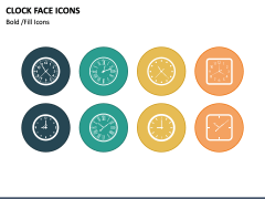 Clock Face Icons for PowerPoint and Google Slides - PPT Slides