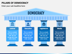 Pillars of Democracy PowerPoint and Google Slides Template - PPT Slides