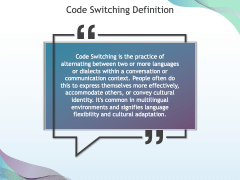 Code Switching PowerPoint and Google Slides Template - PPT Slides