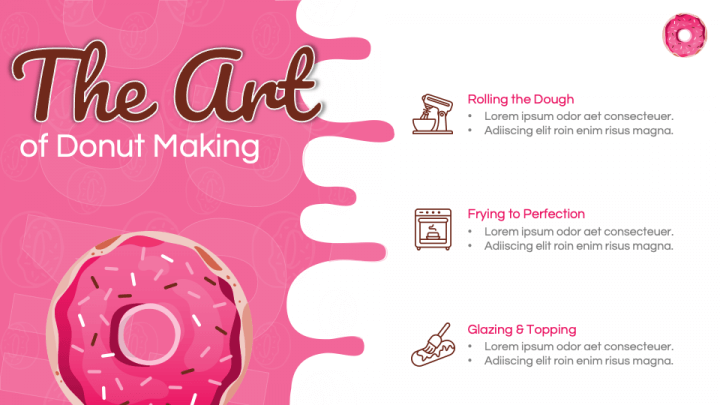 Free - Donut Theme for PowerPoint and Google Slides - PPT Slides