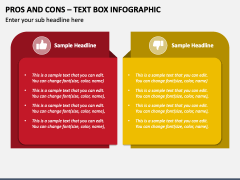 Free Pros and Cons - Text Box Infographic for PowerPoint and Google Slides
