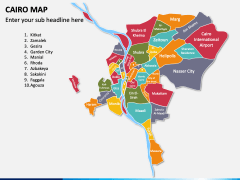 Cairo Map for PowerPoint and Google Slides - PPT Slides