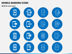 Mobile Banking Icons for PowerPoint and Google Slides - PPT Slides