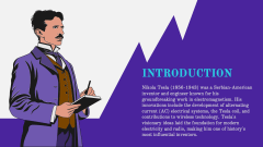 Free - Nikola Tesla PowerPoint and Google Slides Template - PPT Slides