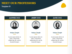 Free - Meet Our Professors PowerPoint Template and Google Slides Theme