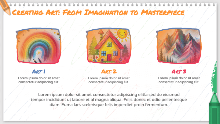 Free - Crayons Theme for PowerPoint and Google Slides