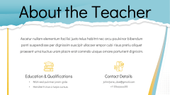 Free - Meet Your Teacher PowerPoint and Google Slides Template - PPT Slides