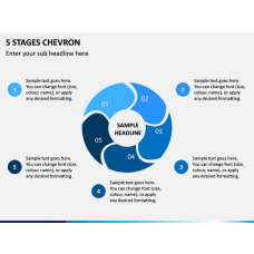 Free 5 Stages Chevron for PowerPoint and Google Slides - PPT Slides