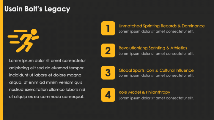 Free - Presentation on Usain Bolt for PowerPoint and Google Slides ...
