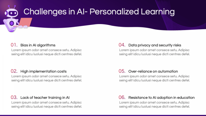 AI in Personalized Learning PowerPoint and Google Slides Template - PPT ...