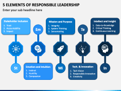 5 Elements of Responsible Leadership PowerPoint and Google Slides Template