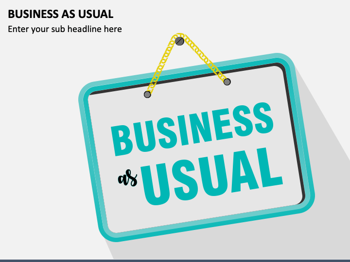 Business As Usual Illustration for PowerPoint and Google Slides - PPT ...