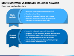 Static Malware Analysis Vs Dynamic Malware Analysis PowerPoint and ...