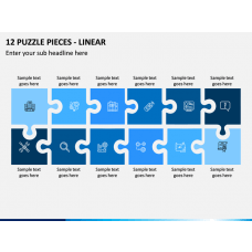 Dodecagon Puzzle – 12 Pieces PowerPoint