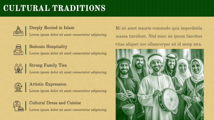Free - Saudi Arabia Culture Presentation for PowerPoint and Google Slides