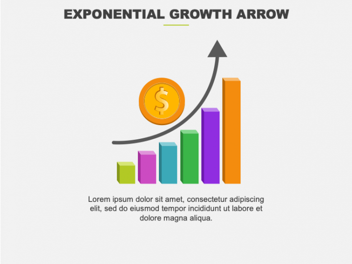 Exponential Growth Arrow for PowerPoint and Google Slides - PPT Slides