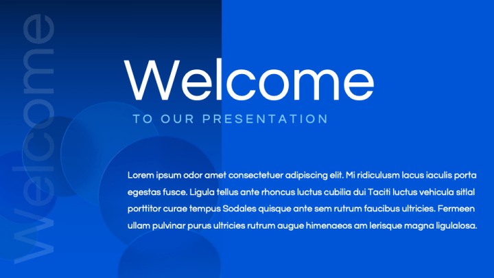 Professional Welcome PPT and Google Slides Template