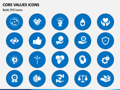 Core Values Icons for PowerPoint and Google Slides - PPT Slides