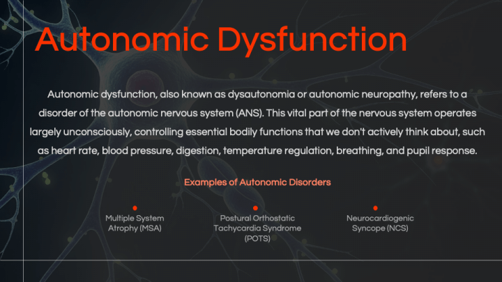 Autonomic Dysfunction PowerPoint and Google Slides Template - PPT Slides