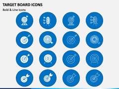 Target Board Icons for PowerPoint and Google Slides - PPT Slides