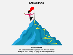Career Peak Illustration for PowerPoint and Google Slides - PPT Slides