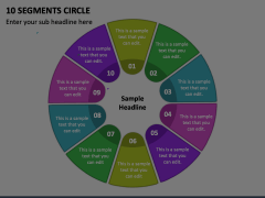 Free 10 Segments Circle PowerPoint Template & Google Slides