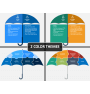 Umbrella Goals PowerPoint Template - PPT Slides