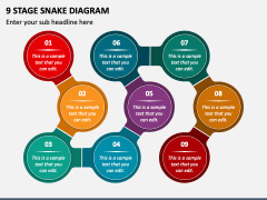 9 Stage Snake Diagram PowerPoint Template and Google Slides Theme