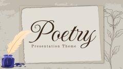 Free - Poetry Theme for PowerPoint and Google Slides - PPT Slides