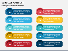 10 Bullet Point List PowerPoint Template and Google Slides Theme