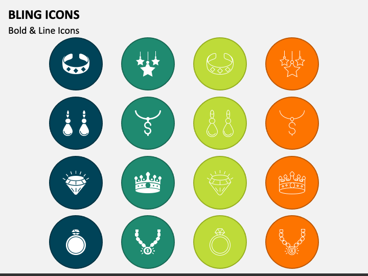 Bling Icons for PowerPoint and Google Slides - PPT Slides