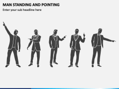 Man Standing and Pointing Illustration for PowerPoint and Google Slides ...
