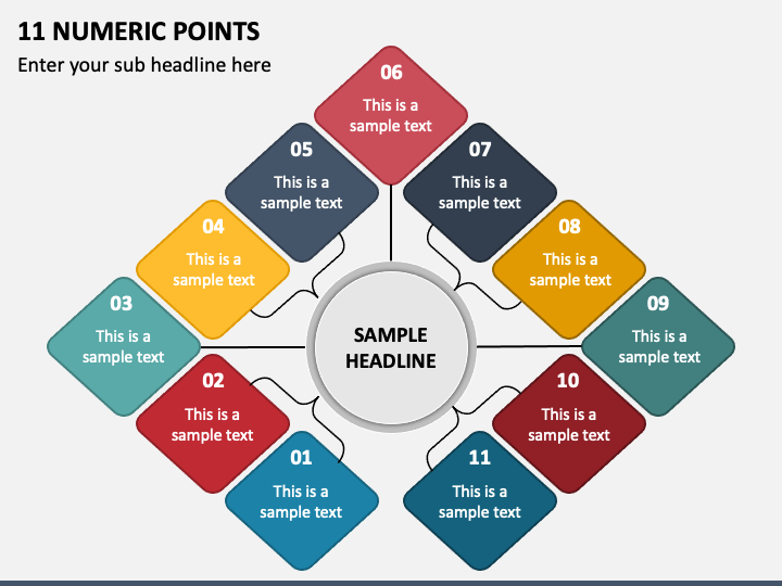 11 Numeric Points PowerPoint Template and Google Slides Theme